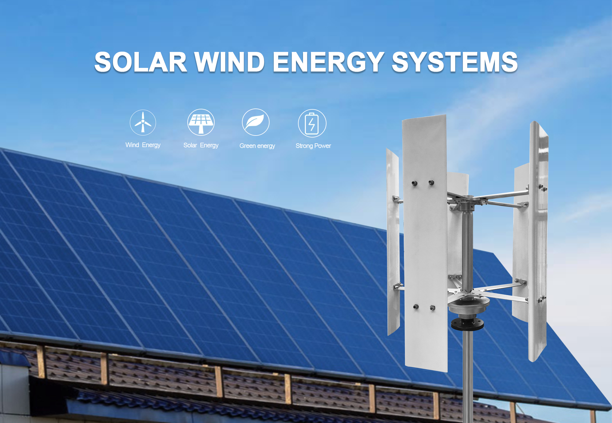 DHC H-30kw Vertical Axis Wind And Solar Complementary System - Buy DHC H-30kw vertical axis wind ...